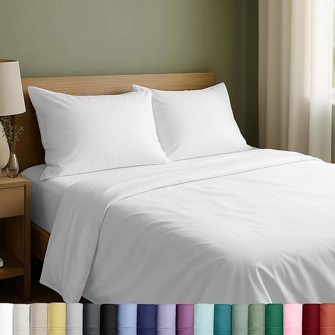 Amazon is selling a 100% cotton bedsheet set for $35 - TheStreet