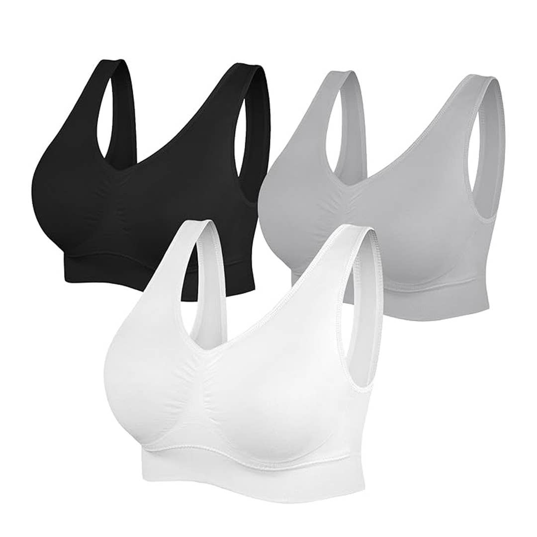 Amazon is selling a 3-pack of seamless sports bras for $20 - TheStreet